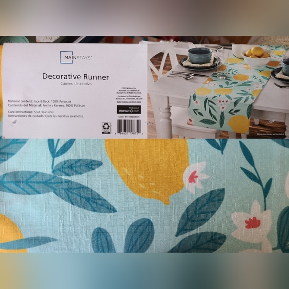 Mainstays | Dining | Mainstays Decorative Runner Lemon Design | Poshmark